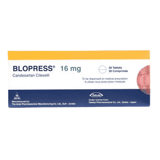 BLOPRESS Candesartan Cilexetil 16mg Tablet 28's price in the ...